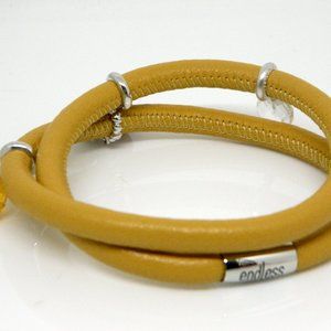 Endless | Jewelry | Endless Yellow Leather Double 4 Chrm Bracelet 75 ...